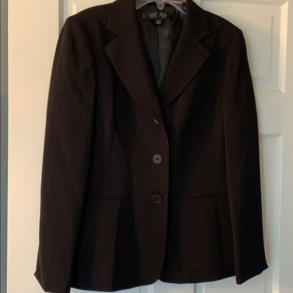Kasper | Jackets & Coats | Kasper 4p Black Blazer New Condition | Poshmark